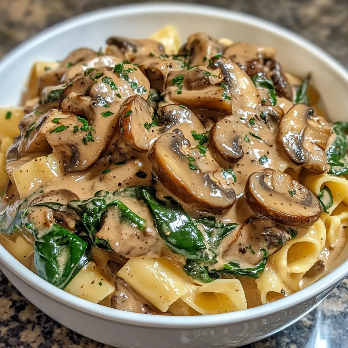 Easy Slow Cooker Mushroom & Spinach Stroganoff – Comforting