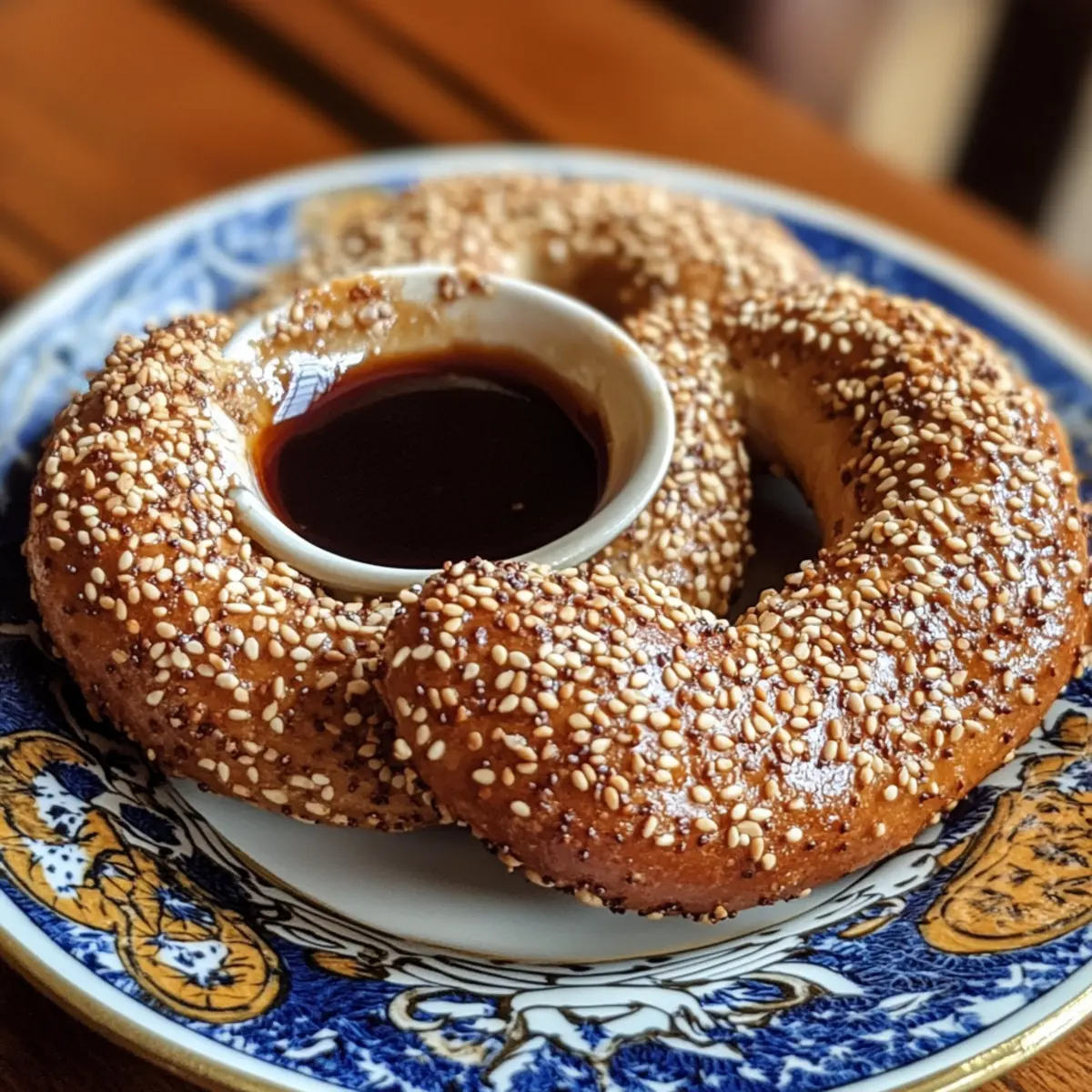 Ultimate Simit (Turkish Sesame Bread) with Molasses Dip recipe